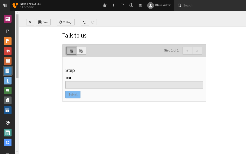 Creating A Contact Form Tutorial For Editors Main Documentation