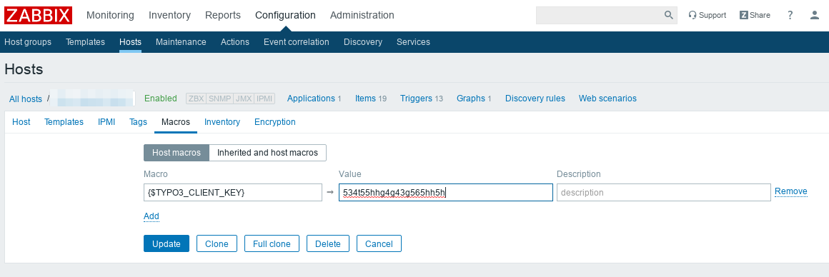 Installation — Zabbix client master documentation